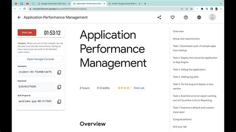 Application Performance Management Qwiklabs Gccp Youtube