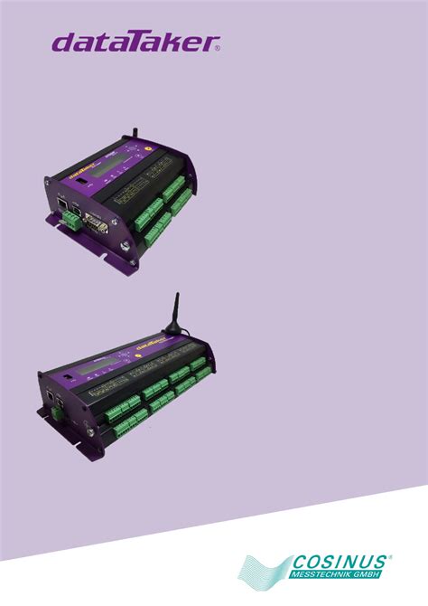 User Manual Datataker Dt 80m English 417 Pages