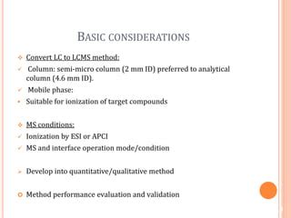 Lcms Basics Shimadzu 8040 PPTX