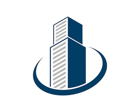 Premium Vector Circle Orbit With Building Inside