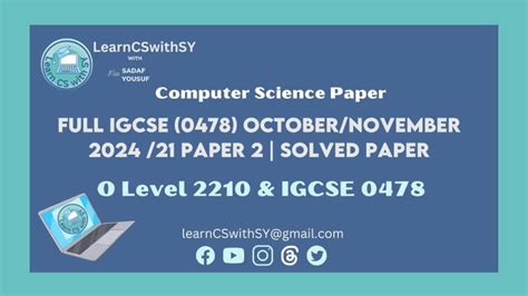 sadaf yousuf on linkedin full igcse 0478 o level computer science