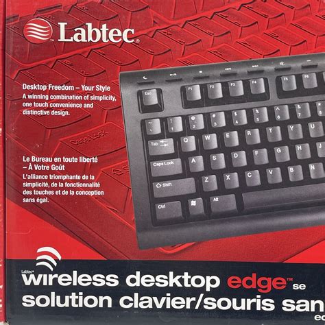 Blazing Auctions Nib Labtec Wireless Desktop Keyboard Optical Mouse