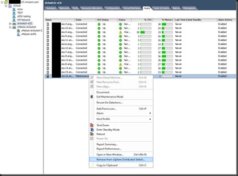 Brians Virtually Useful Blog Removing An Esxi Host From A Dvs