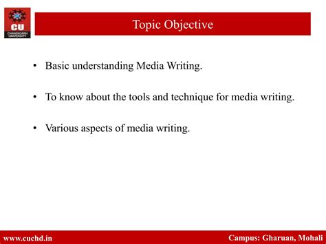 Mass Media Writing Pptx