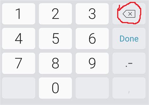 Android How To Check Crosscancel Button Click From Numeric Keypad