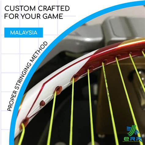 Our Stringing Method Certified Stringer Err Badminton 1