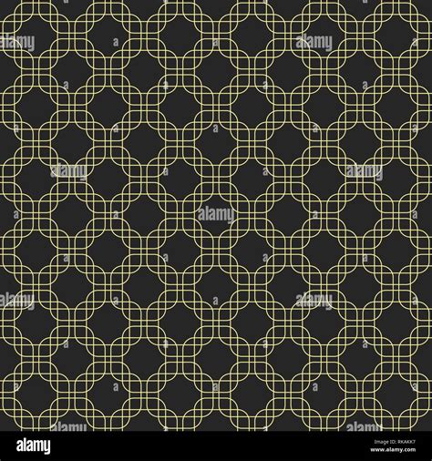 Abstract Seamless Pattern Of Overlapping Rounded Rectangles Geometric