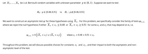 Solved Let Xi Xn Be Iid Bernoulli Random Variables