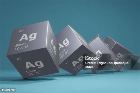 주기율표의 은 화학 원소의 3d 그림 교육 과학 기술 배경 주기율표에 대한 스톡 사진 및 기타 이미지 주기율표 은 금속 디자인 요소 Istock