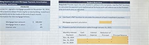 Solved Using Excel To Calculate Mortgage Payment Chegg