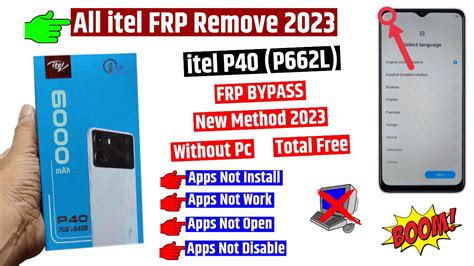 Itel P Frp Bypass New Method Without Pc All Itel Frp Remove Fix Apps Not Open