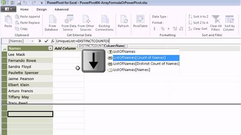 Excel 2013 Powerpivot Basics 04 Dax Formulas Can Be Easier And Faster Than Array Formulas Youtube