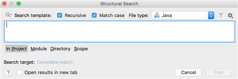 Structural Search And Replace Intellij Idea