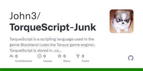 github john3 torquescript junk torquescript is a scripting language