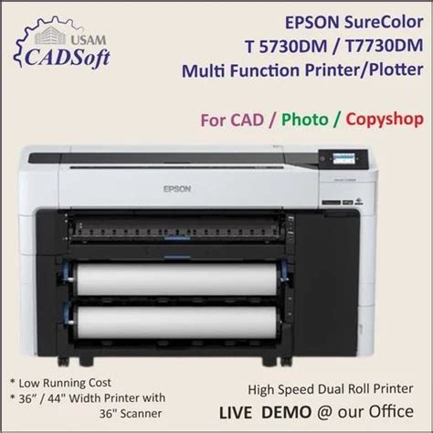 36 Inch 6 Colors Epson Surecolor T5370dm T7730d Large Format Printer Plotter Model Name