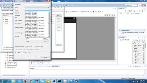 how to create a avd using skins in android stack overflow