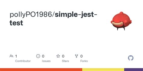 github pollypo1986 simple jest test