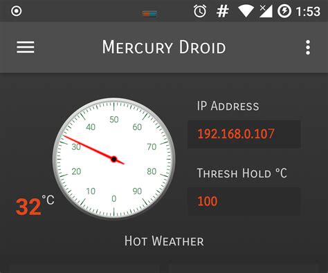 Iot Home Weather Monitoring System With Android Application Support Mercury Droid 11 Steps