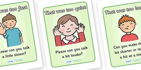 Comprehension Posters Special Needs Special Education Talking