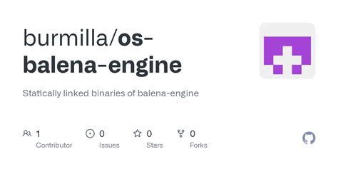 GitHub Burmilla Os Balena Engine Statically Linked Binaries Of Balena Engine