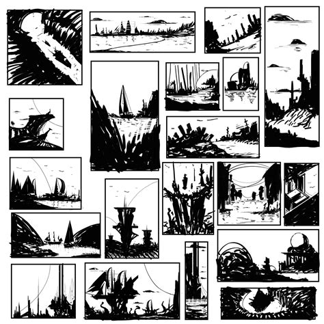 Artstation Notan Sketch Dump 1