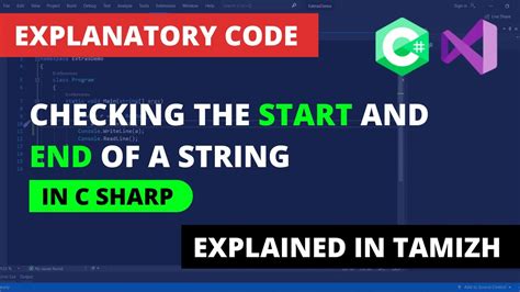 Using Startswith And Endswith Methods Explained In Tamizh Youtube