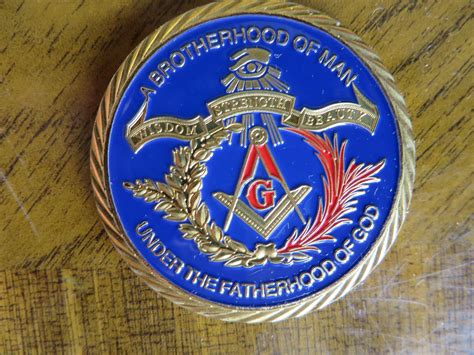 24ct Gold Plated Freemason Coin New In A Capsule Etsy