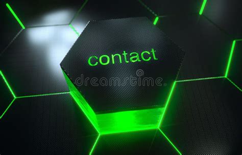 Abstract Futuristic Surface Hexagon Pattern With Light Rays Stock Illustration Illustration Of