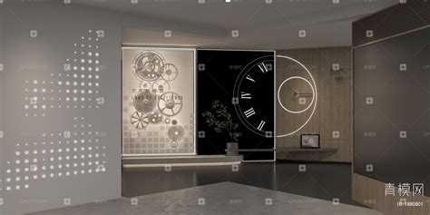 【展厅3d模型】 现代vr有灯光有贴图max2016展厅3d模型下载 Id1880801 免费3dmax模型库 青模3d模型网