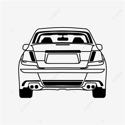 자동차 다시 전송 실루엣 그림 차 뒤 자동차 뒷모습 자동차 뒤 벡터 Png 일러스트 및 벡터 에 대한 무료 다운로드 Pngtree