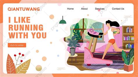 편평한 삽화 전 국민 헬스 데이 홈 달리기 인물 일러스트 플랫 삽화 모든 사람 일러스트 Pngtree 로열티 무료