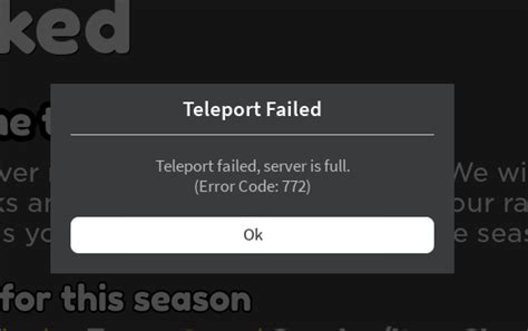 Can T Join An Empty Private Server Party Too Large To Fit Engine Bugs Developer Forum Roblox
