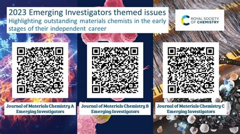 Journal Of Materials Chemistry A B And C Emerging Investigator Themed Issues Rsc Americas Blog
