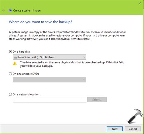 How To Create A System Image In Windows 10