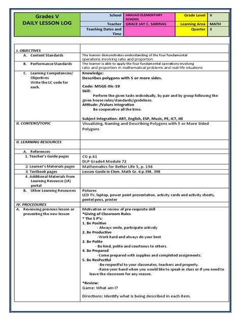 Cot Dlp Math 5 Q3 Ready For Demo Wo Annotation Pdf