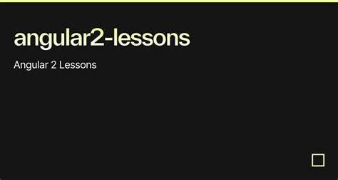 Angular2 Lessons Codesandbox