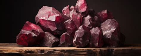 Premium Photo Raw Ruby