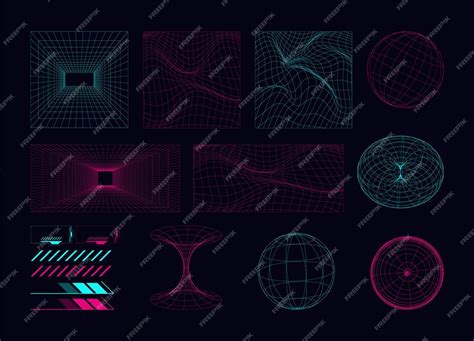 Premium Vector A Set Of Different Shapes And Sizes Of The Same Shapes