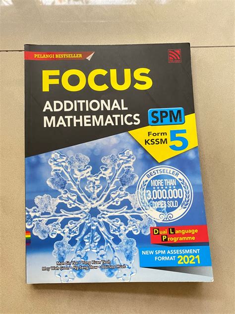 Pelangi Focus Form 5 Additional Mathematics Spm Kssm Hobbies And Toys Books And Magazines