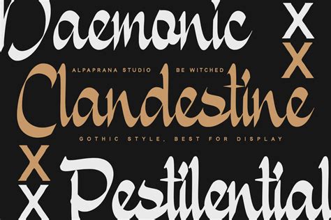 Bewitched Gothic Script Font So Fontsy