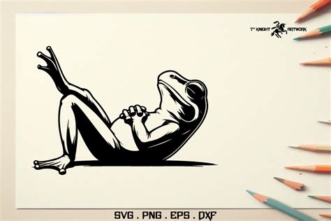 Lazy Frog Svg Graphic By Seventh Knight Artwork Creative Fabrica