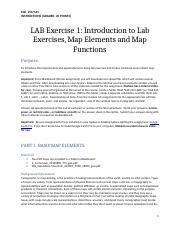 Introduction To Lab Exercises And Map Elements EAE Course Hero