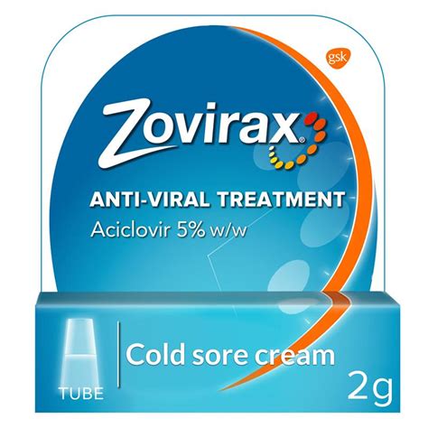 Zovirax Cream Tube 2g