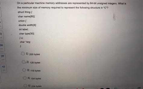 Solved On A Particular Machine Memory Addresses Are
