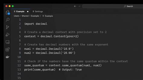 Basic Example Of Python Function Decimalcontextpower