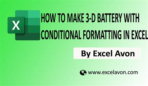 How To Make 3 D Battery Chart With The Conditional Formatting In Excel How To Make 3 D Battery Chart With The Conditional Formatting In Excel