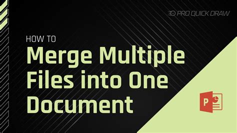 How To Merge Multiple Files Into One Document Youtube