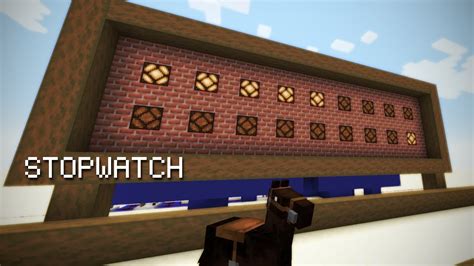 Fancy Stopwatch Minecraft Tutorial Youtube