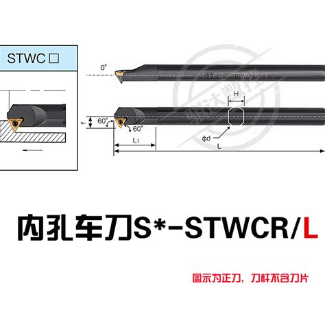 数控三角形内孔刀杆s06hs08ks12m Stwcr11可车倒角60度内螺纹刀虎窝淘