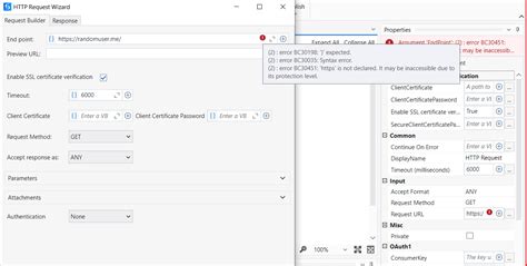 Https Is Not Declared It May Be Inaccessible Due To Protection Level Studio Uipath
